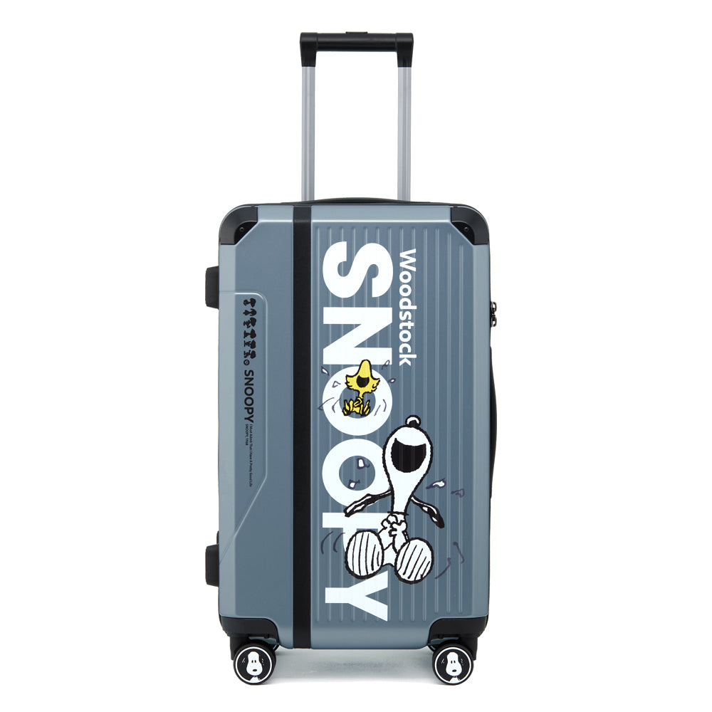 Peanuts Snoopy "Joyful" Limited Edition 20 Inch Luggage - Gray | SNPY ONLY