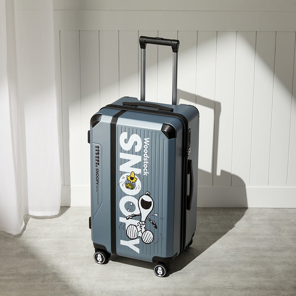 Peanuts Snoopy "Joyful" Limited Edition 20 Inch Luggage - Gray | SNPY ONLY