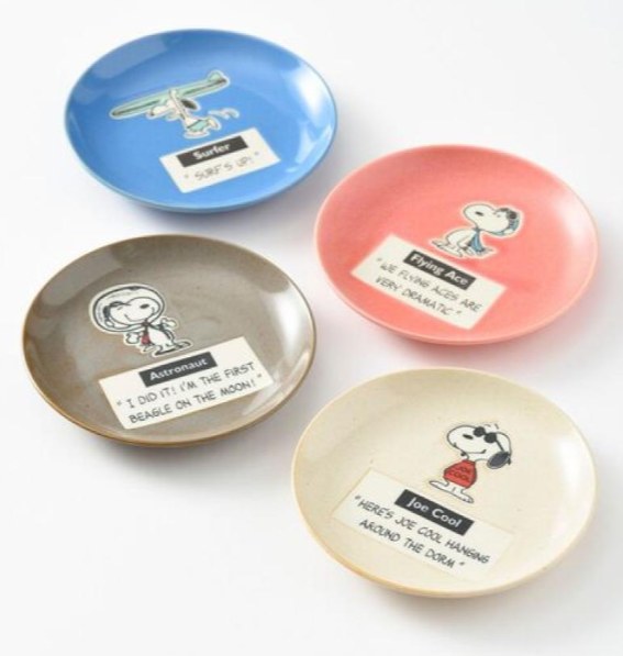 Peanuts Snoopy Plate 4PC Set | SNPY ONLY
