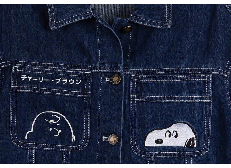 Peanuts Snoopy "Peeks" Denim Jacket| SNPY ONLY
