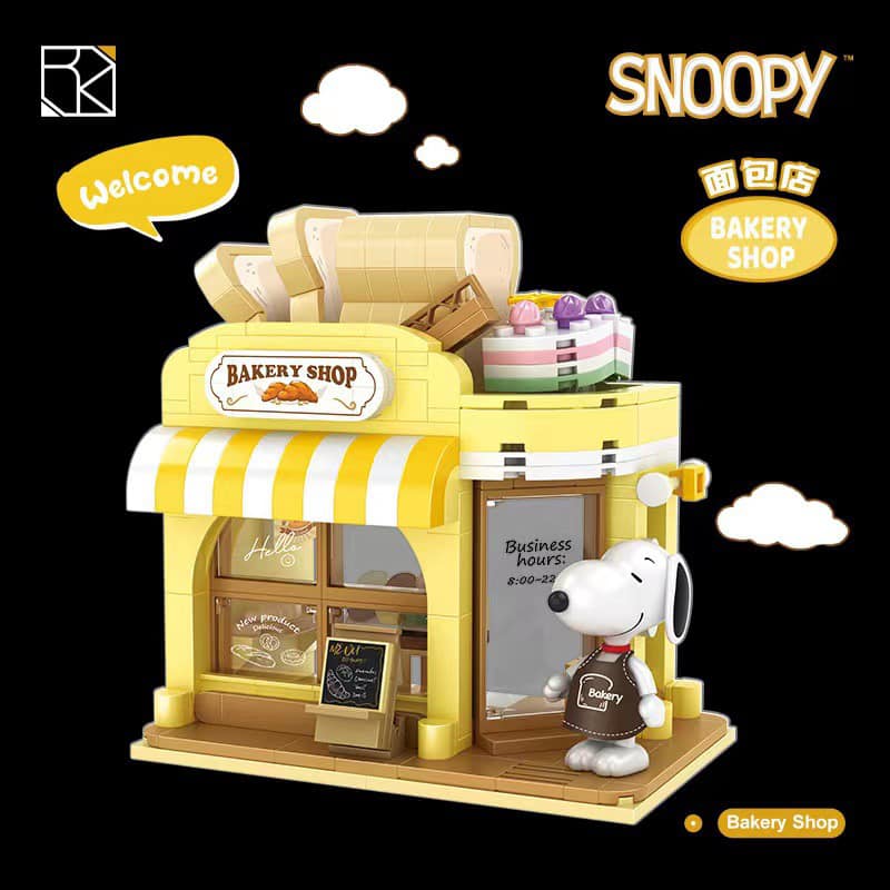 Peanuts Snoopy "Shop Owner" Building Block Set | SNPY ONLY