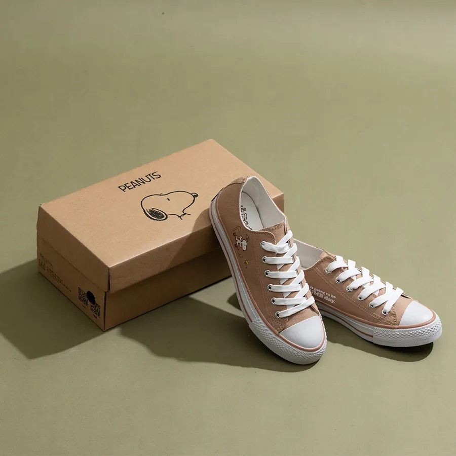 Peanuts Snoopy Canvas Sneakers - Brown | SNPY ONLY