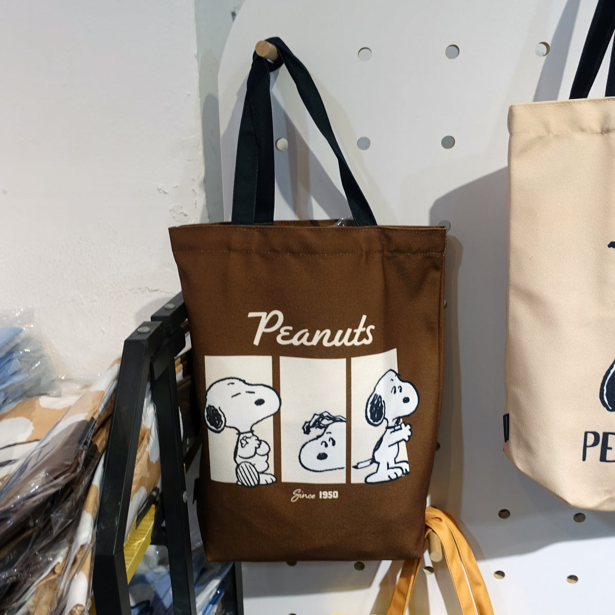 Peanuts Snoopy "Trio Panels" Canvas Tote Bag | SNPY ONLY