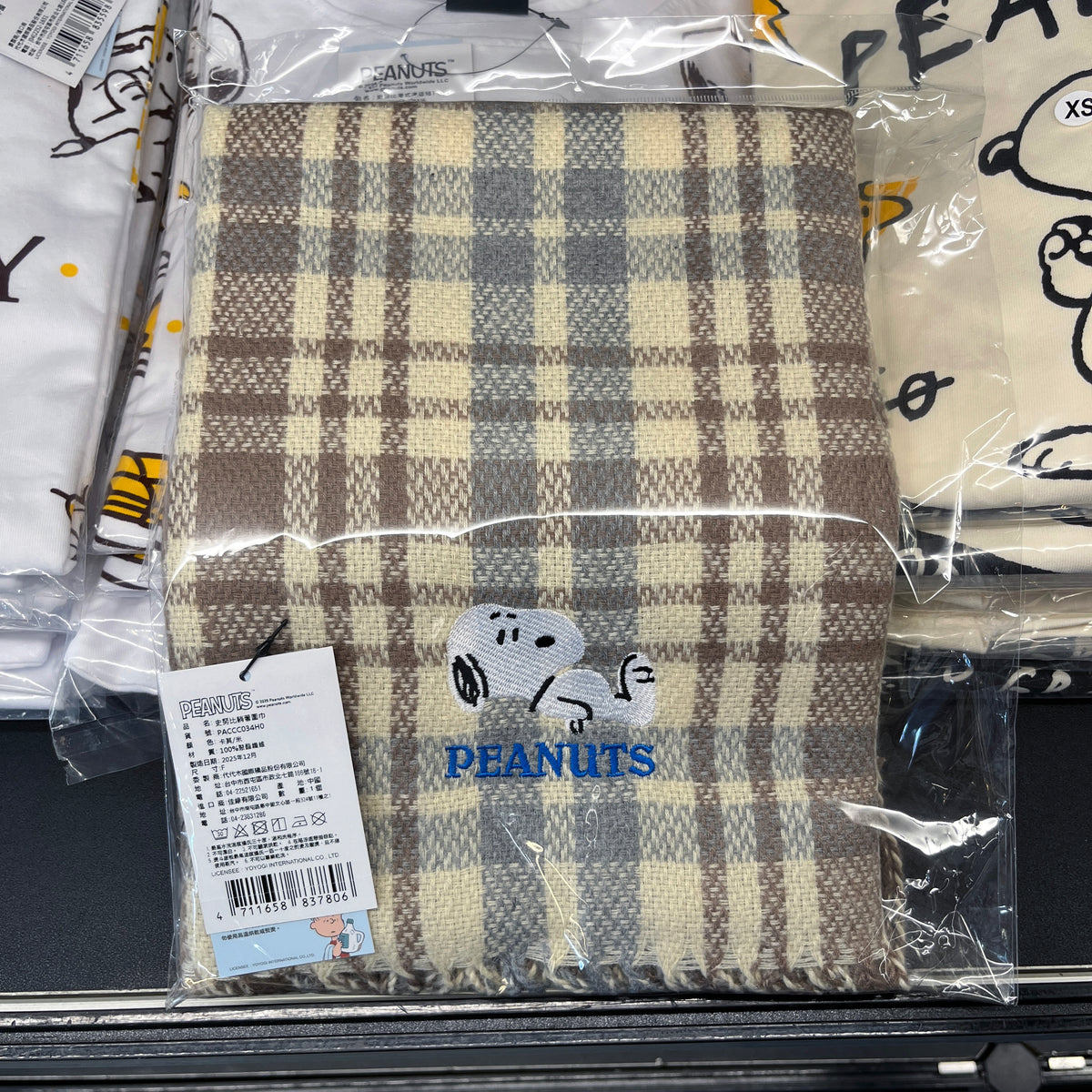 Peanuts Snoopy "Cozy" Plaid Winter Scarf | SNPY ONLY