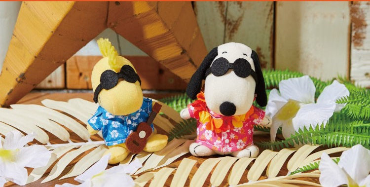 Peanuts Snoopy Woodstock "Aloha Shirt" Plush Set | SNPY ONLY