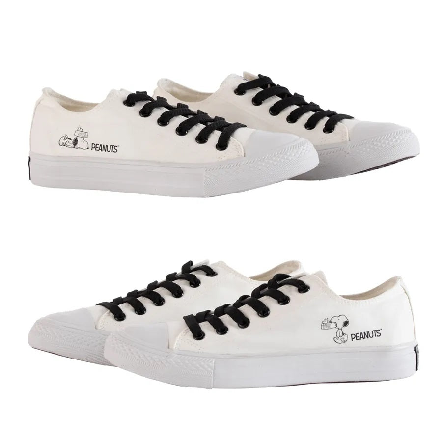 Peanuts Snoopy Canvas Sneakers - White | SNPY ONLY