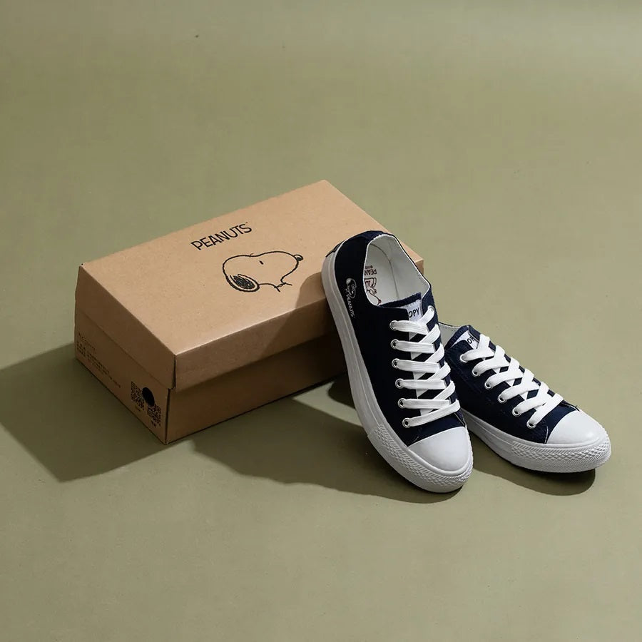 Peanuts Snoopy Canvas Sneakers - Navy | SNPY ONLY