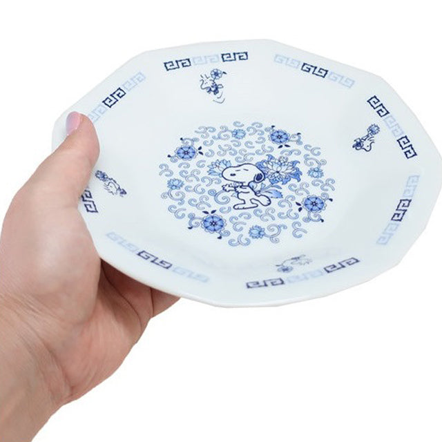 Peanuts Snoopy Octagonal Plate (Delft Style) | SNPY ONLY