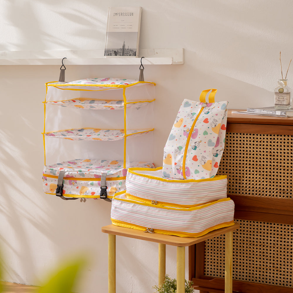 Peanuts Snoopy "Peek-A-Boo" 4 PC Packing Cube Set| SNPY ONLY