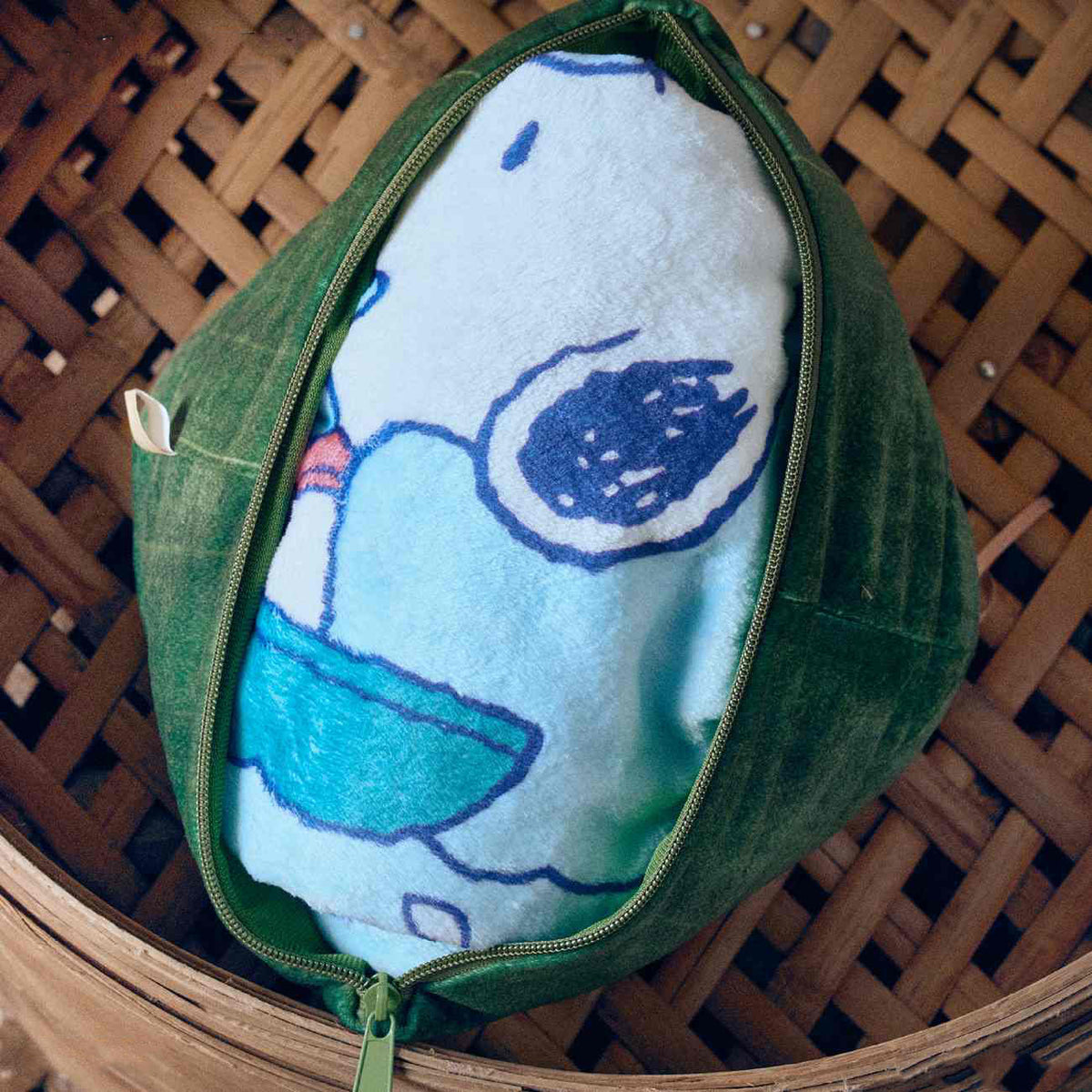 Peanuts Snoopy Dragon Boat Festival Zongzi Throw Pillow Blanket | SNPY ONLY