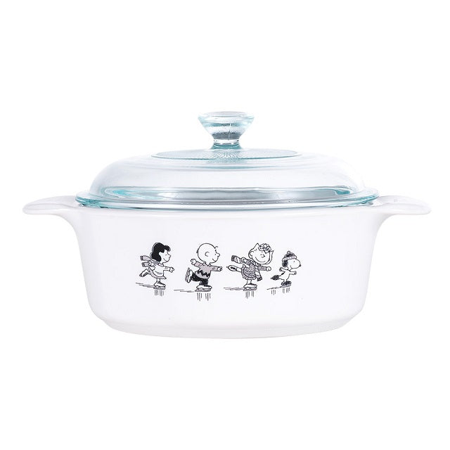 Corningware Peanuts "Winter" Covered Casserole 1.25 L | SNPY ONLY