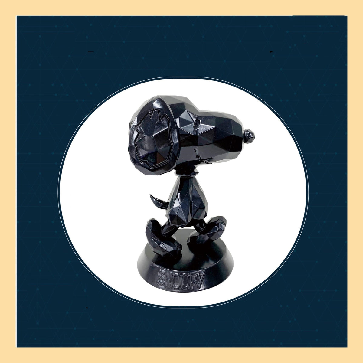 Peanuts 70th Anniversary Snoopy Geometric Figure Black Edition | SNPY ONLY