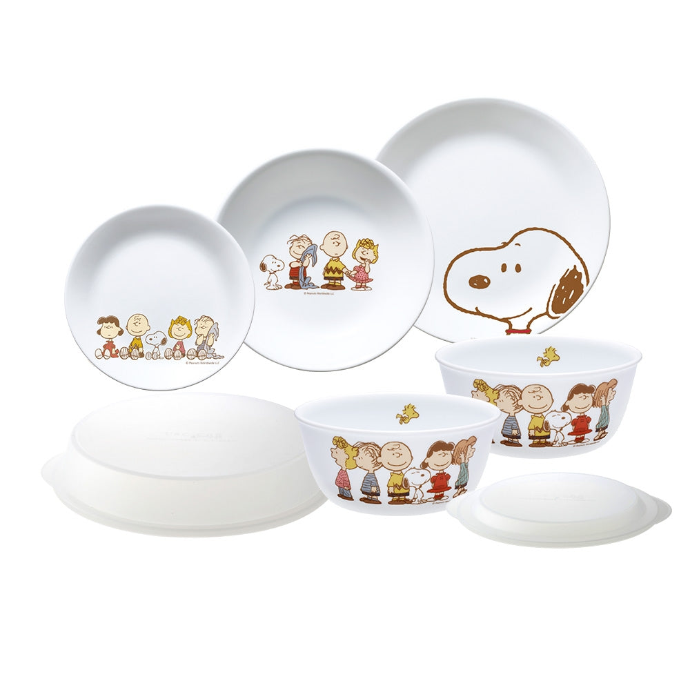 Corelle Peanuts Snoopy & Friends 7PC Set A | SNPY ONLY