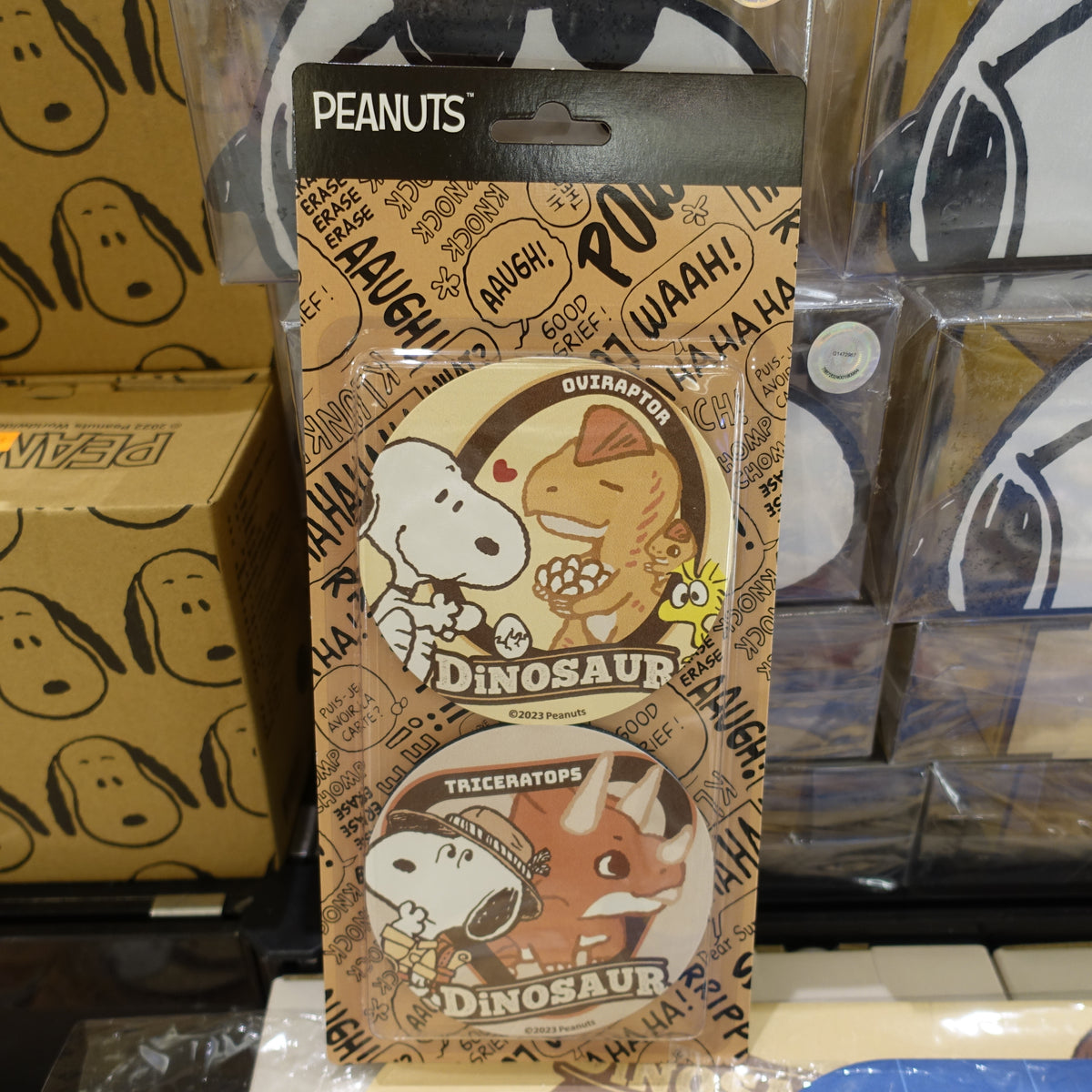 Peanuts Snoopy "Digging Up Dinosaurs" Coasters | SNPY ONLY