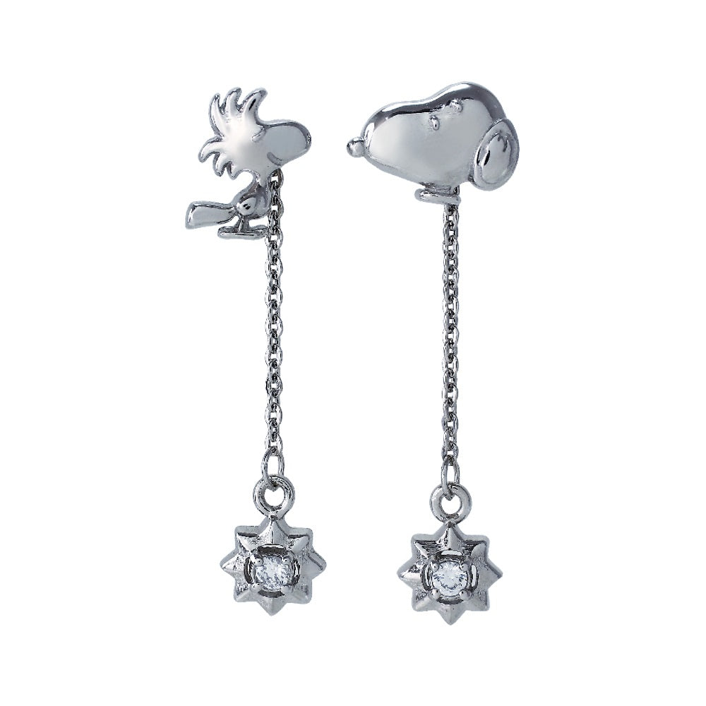 Peanuts Snoopy "Shiny Stars" Sterling Silver Earrings | SNPY ONLY