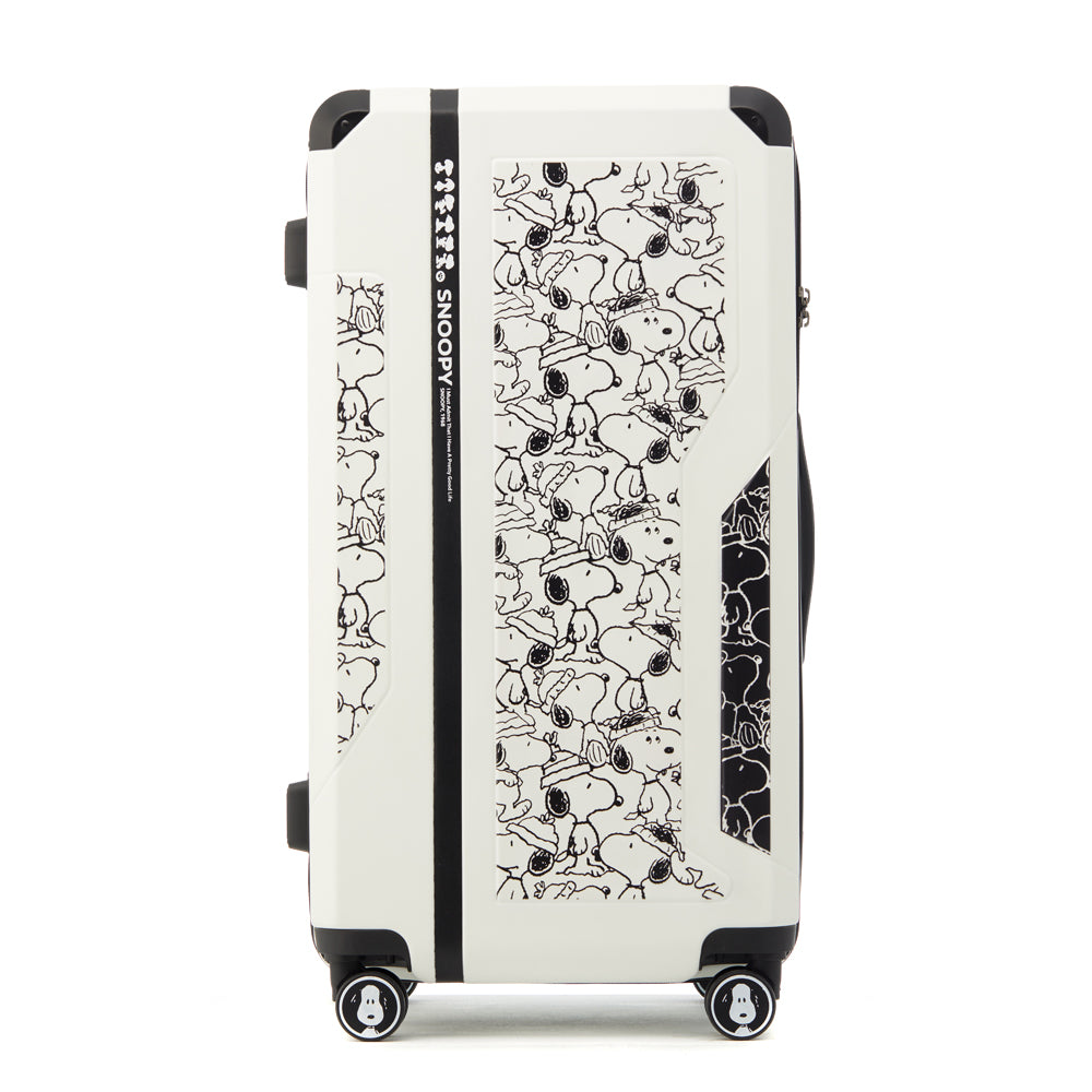 Peanuts Snoopy "Motif" Limited Edition 28 Inch Luggage - White | SNPY ONLY